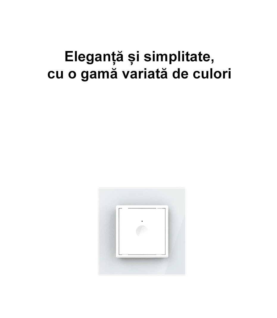 Modul intrerupator simplu tactil, 1M, cap scara / cap cruce